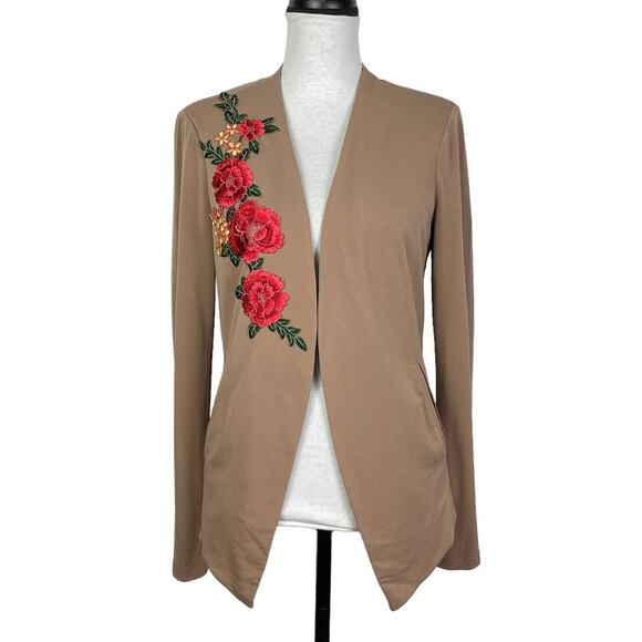 Gianni Bini | Jackets & Coats | Gianni Bini Kelly Brown Crepe Stretch ...